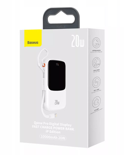 BASEUS išorinė baterija 10000mAh 20W USB/USB C/LIGHTNING – PUPAS.LT